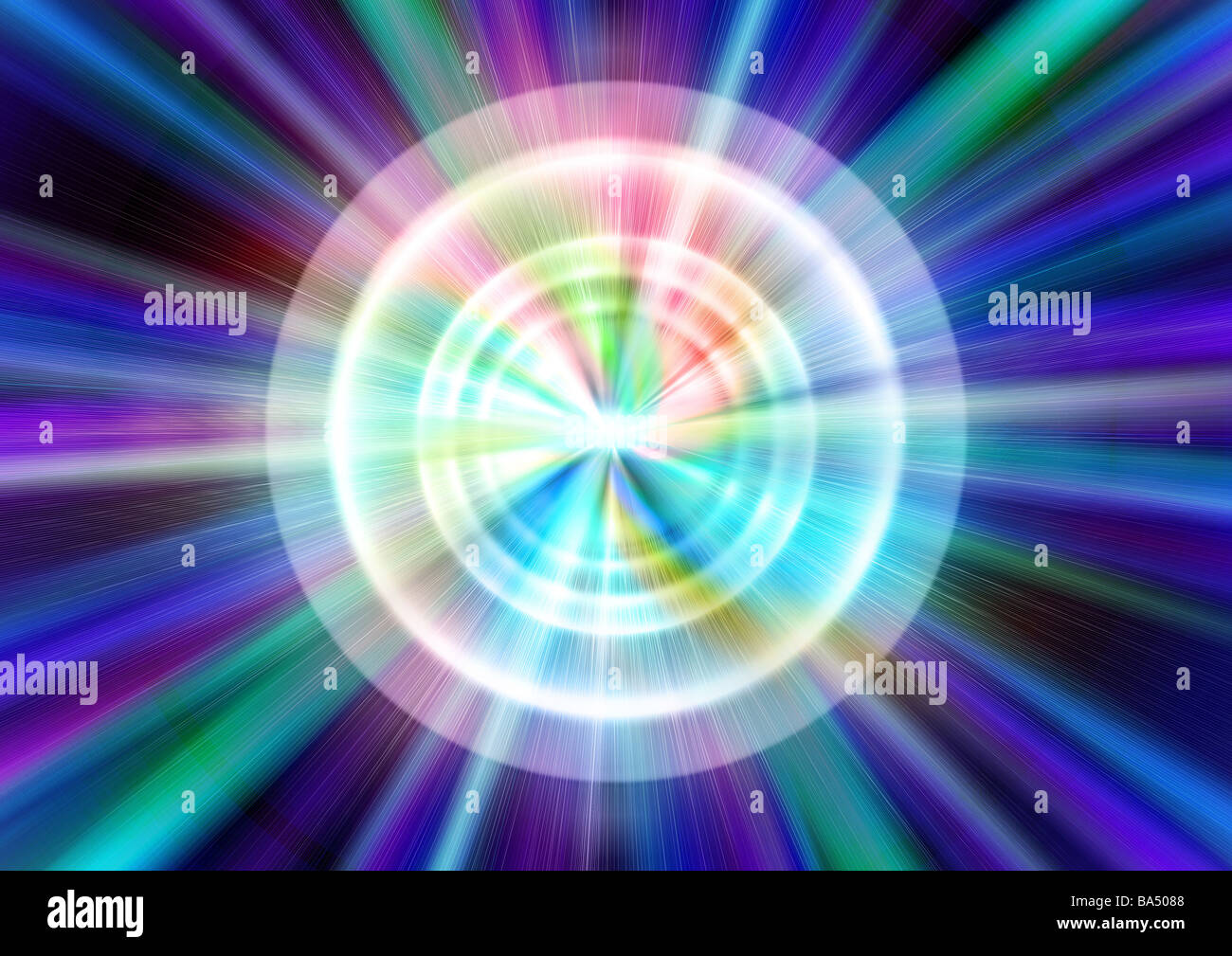 Fantastic background lines of light effect of a spectrum and movement ...