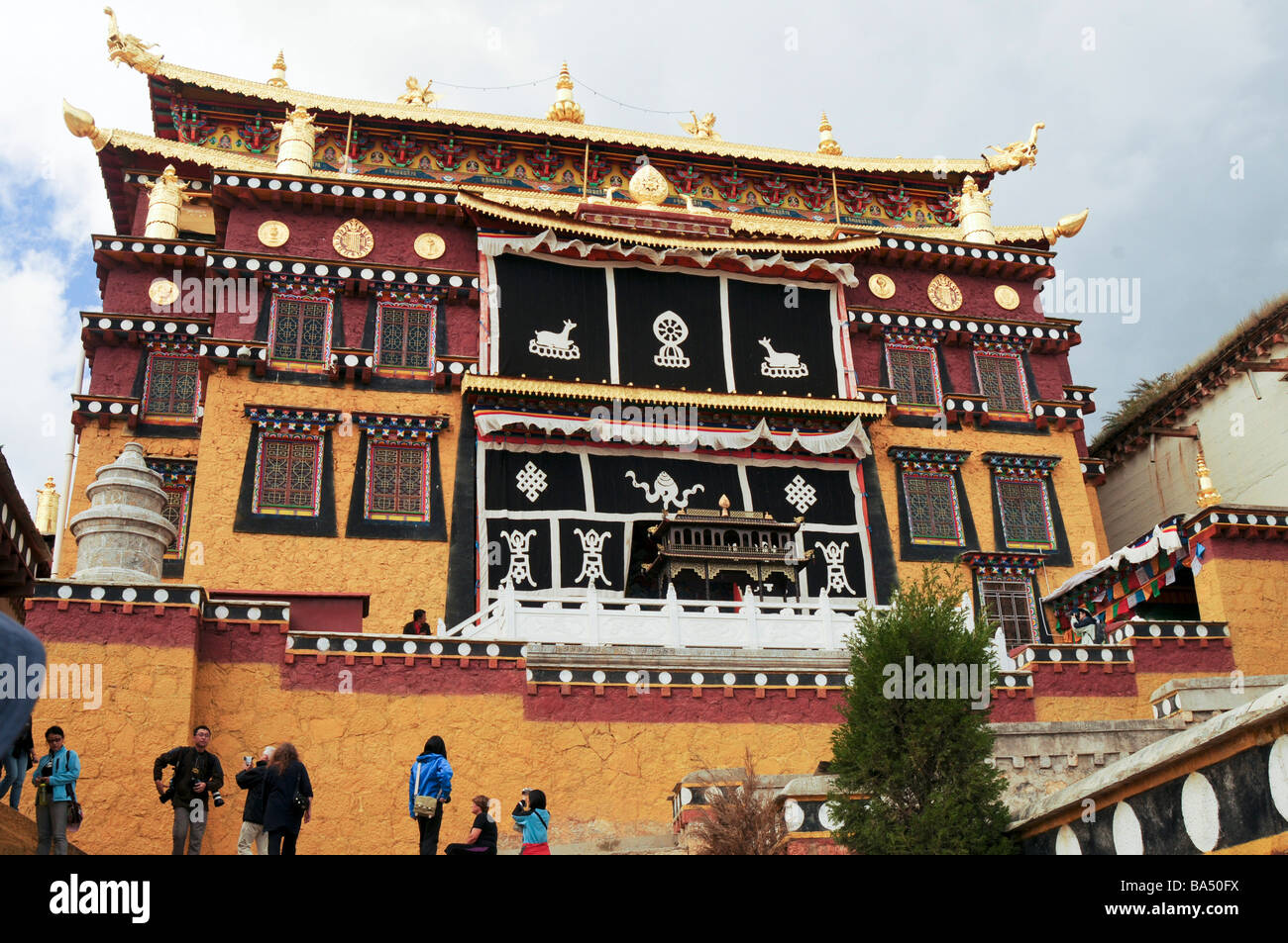 China Yunnan province Zhongdian AKA Shangri La Songzalin Temple Stock ...