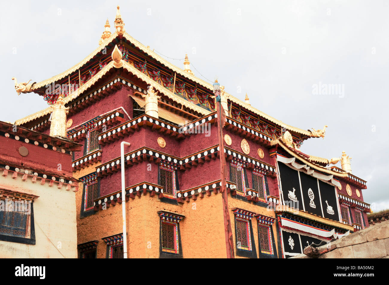 China Yunnan province Zhongdian AKA Shangri La Songzalin Temple Stock ...