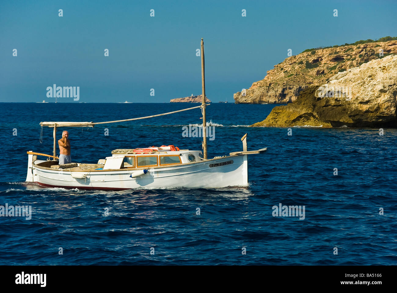 Traditional Llaut fishing boat Majorca Baleares Spain Traditionelle ...