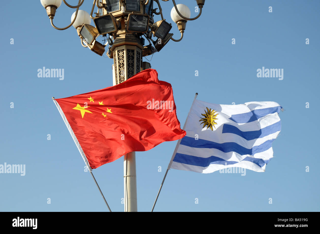 Greek and Chinese flags Stock Photo - Alamy