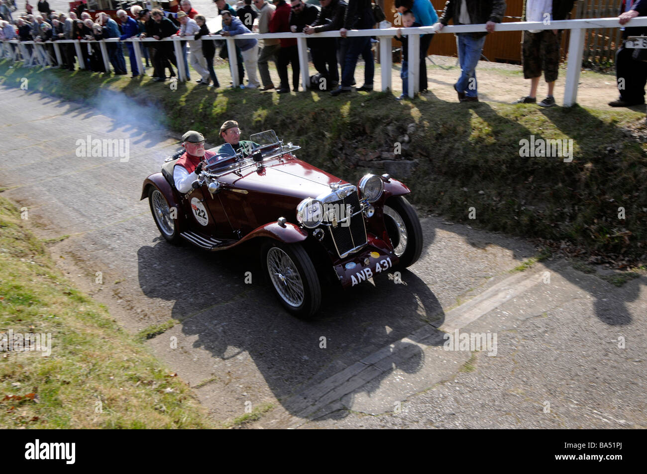 Brooklands Test Hill Centenary event 22 03 2009 MG L2 Magna 1933 Stock ...