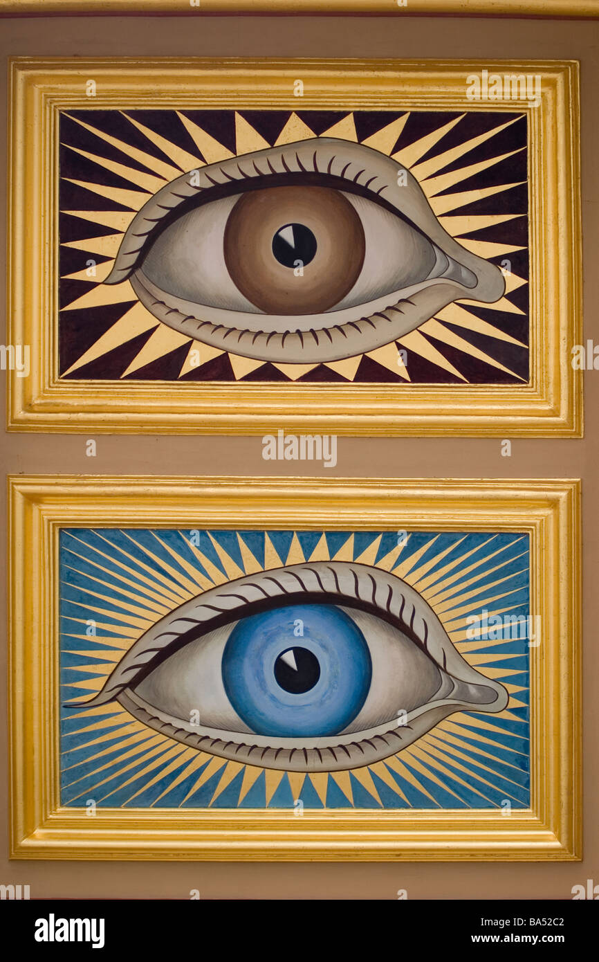 England Oxfordshire Blenheim Palace Entrance "Eyes Stock Photo - Alamy