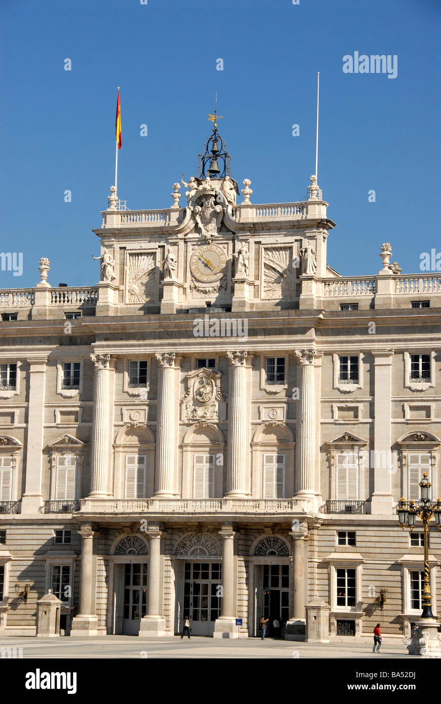 Royal palace, front door, Madrid, Spain Stock Photo - Alamy