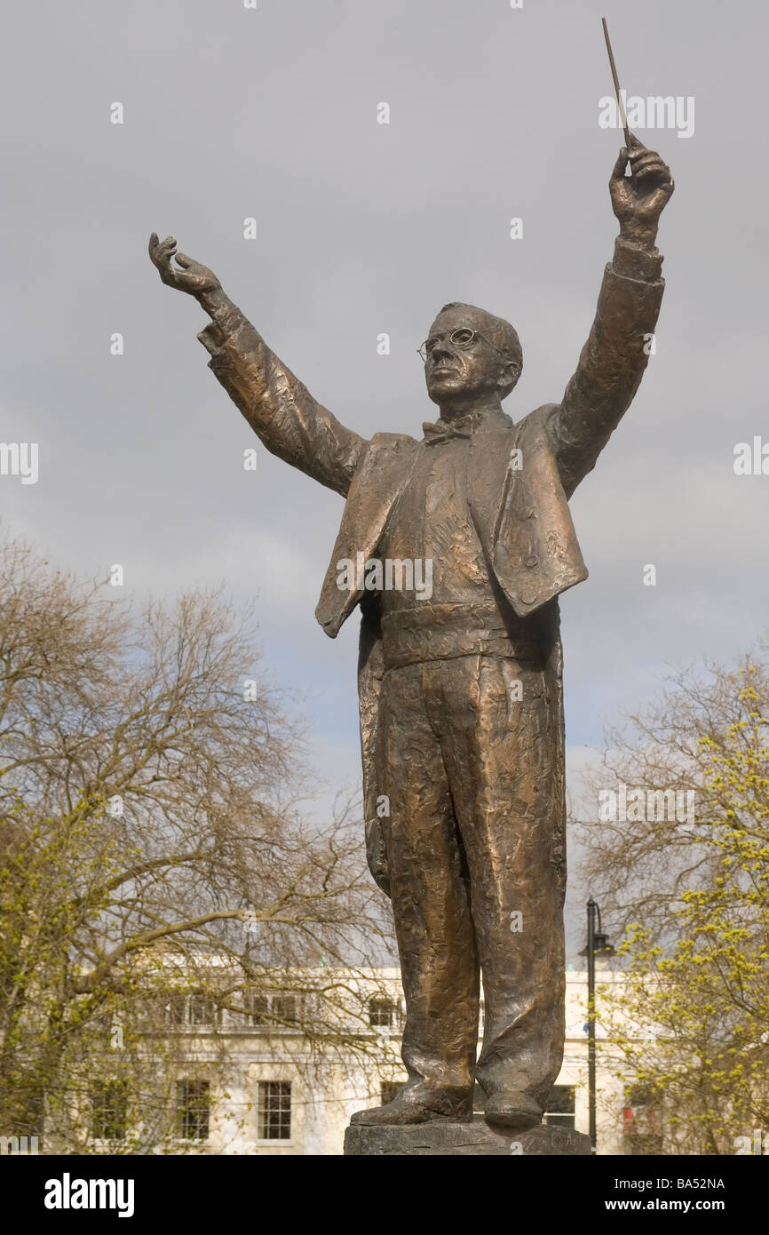 England Gloucestershire Cheltenham Composer Gustav Holst statue Stock ...