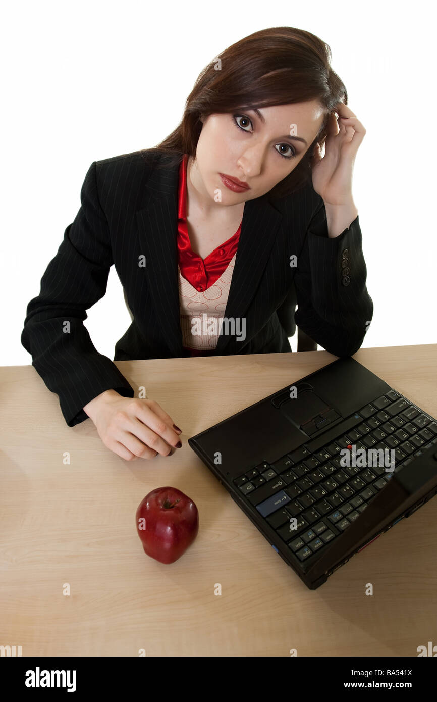 Bored receptionist hi-res stock photography and images - Alamy