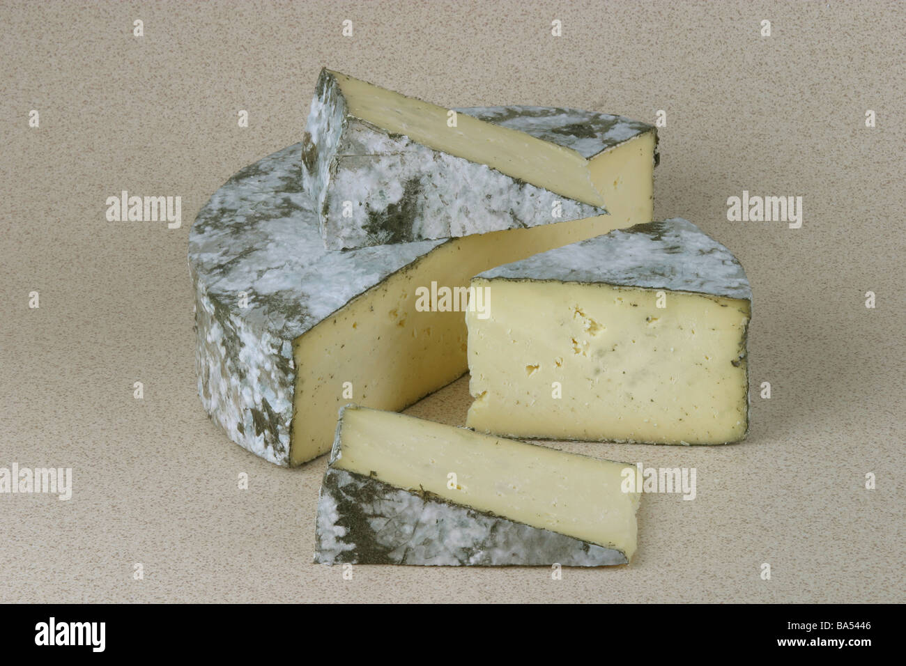 Cornish Yarg cheese Stock Photo - Alamy