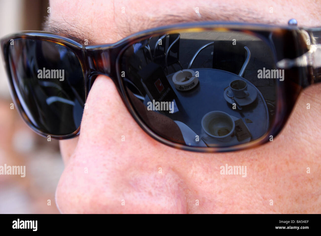 Breakfast is over: reflection Stock Photo - Alamy