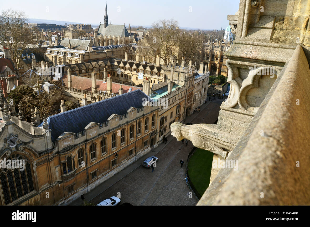 Brasenose College Oxford from St. Mary's Tower Stock Photo - Alamy
