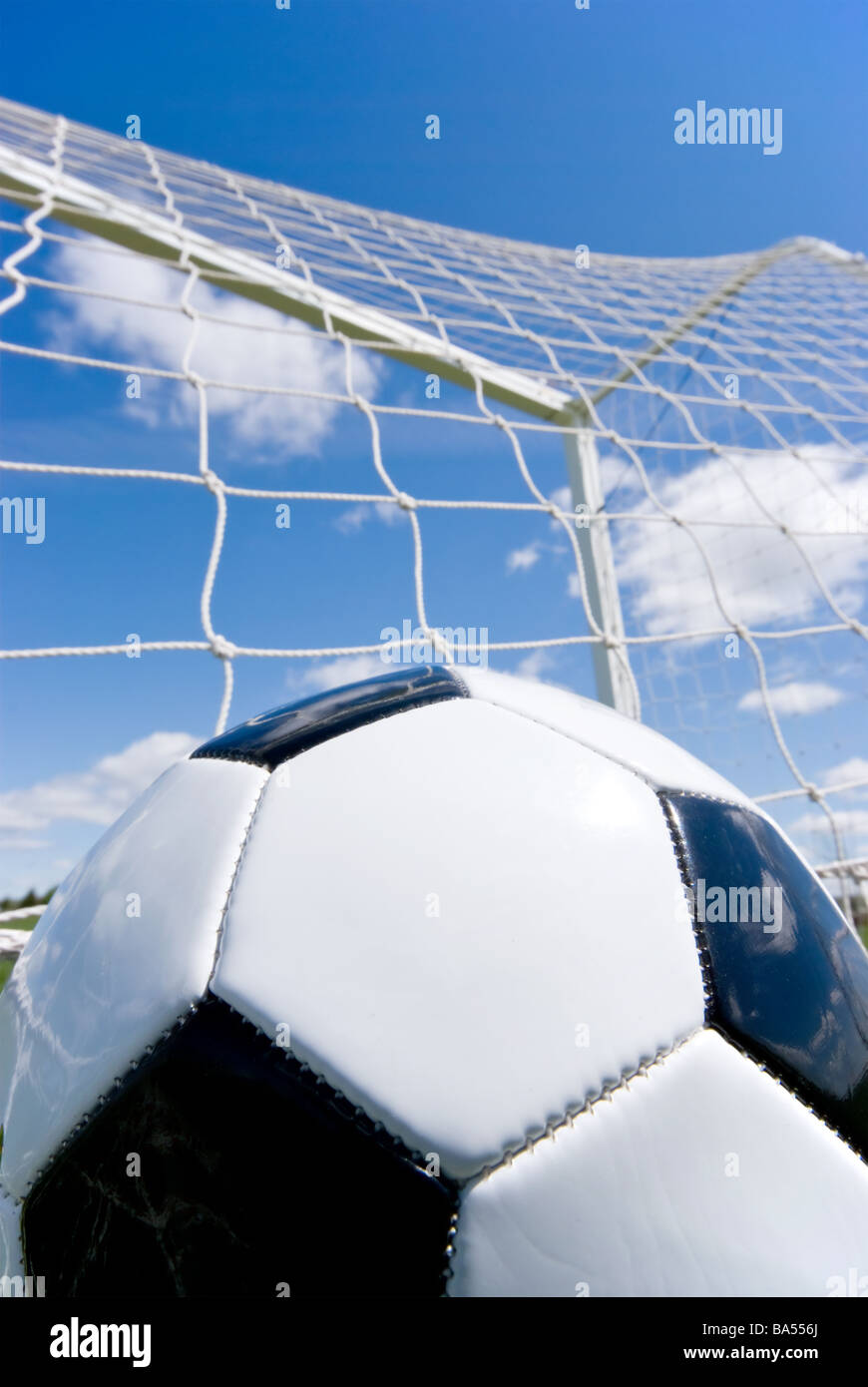 Close up of soccer goal net hi-res stock photography and images - Alamy