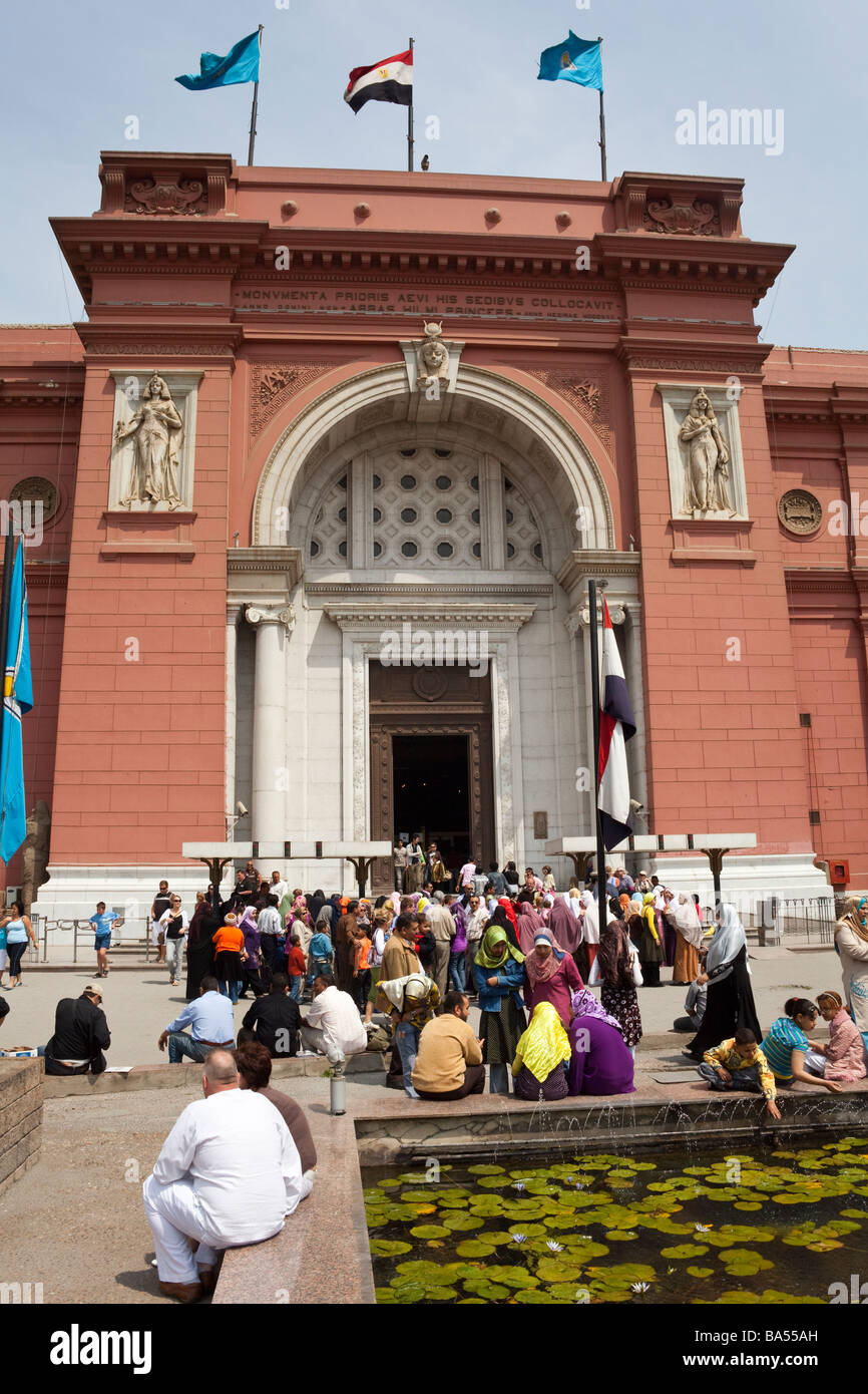 entrance, Egyptian Museum, Cairo, Egypt Stock Photo - Alamy