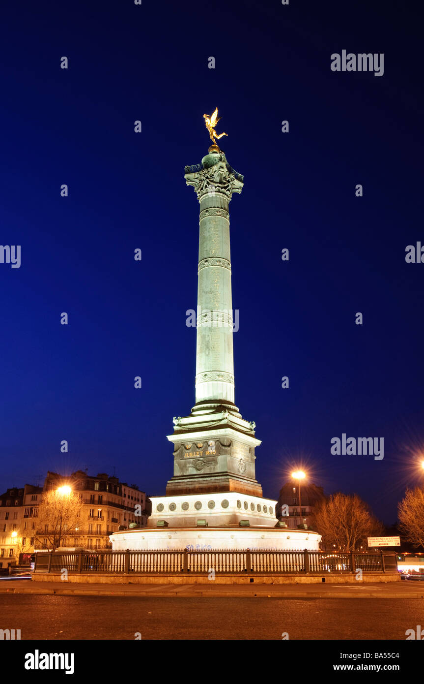 Colonne De Juillet July Column French Revolution Monument Place De La ...