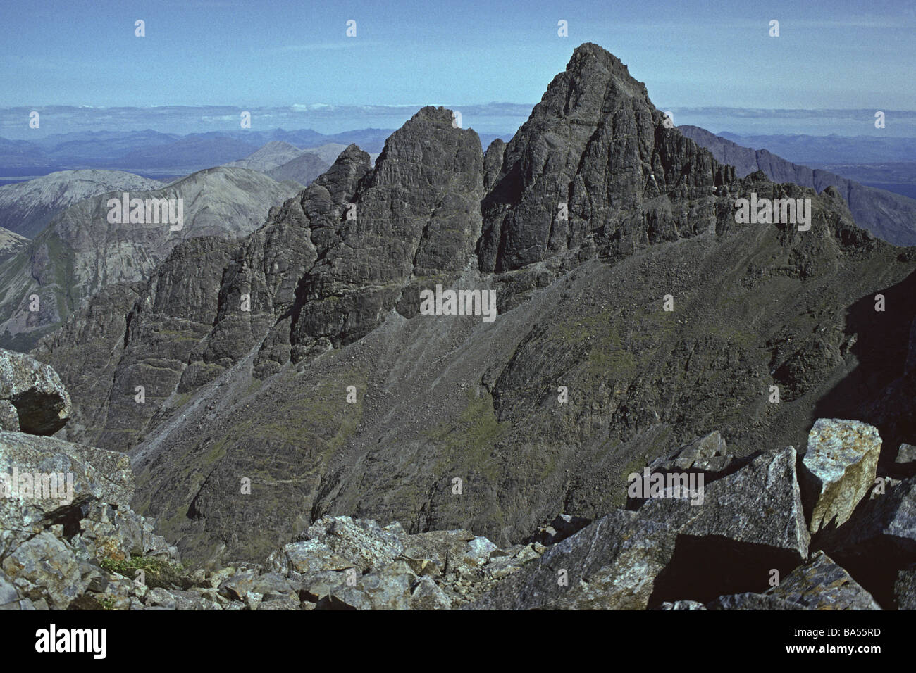 Pinnacle Ridge, Sgurr nan Gillean. Black Cuillin, Isle of Skye, Inner ...