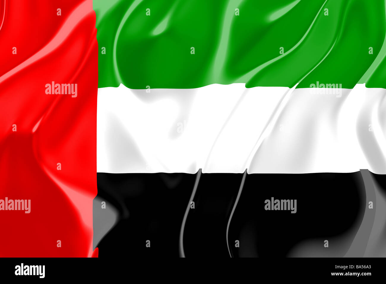 Flag of United Arab Emirates national country symbol illustration Stock ...