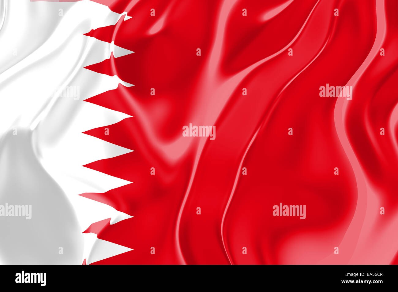 Flag of Bahrain national country symbol illustration Stock Photo - Alamy
