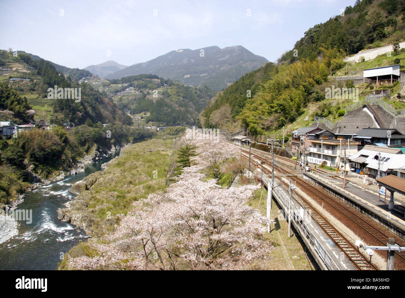 Oboke train station in the Iya Valley Japan Stock Photo - Alamy