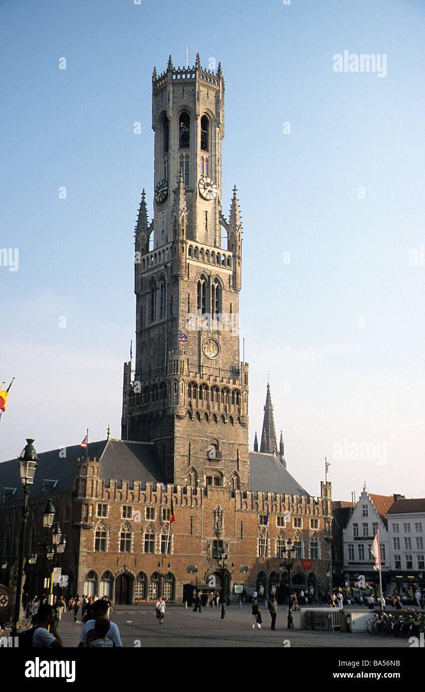 Belfry tower steps bruges hi-res stock photography and images - Alamy