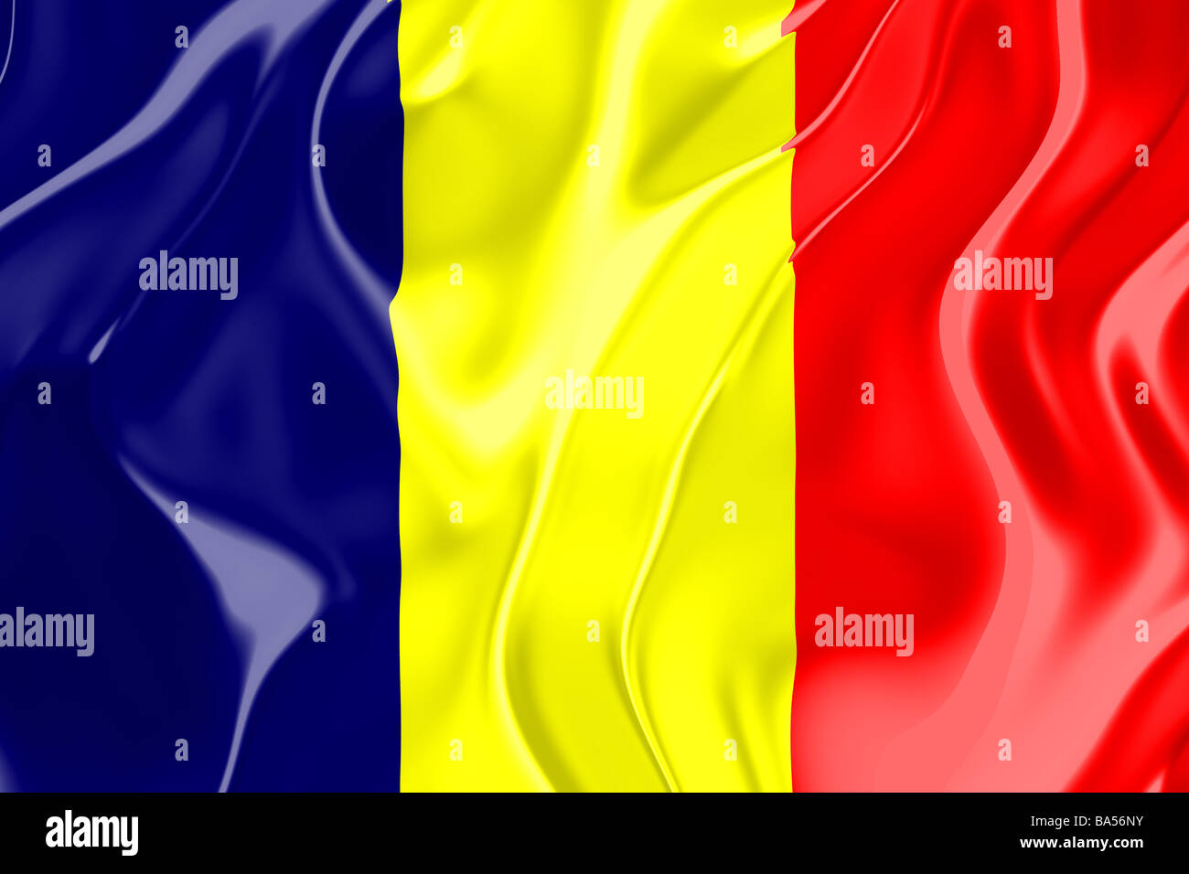 Flag of Chad national country symbol illustration Stock Photo - Alamy