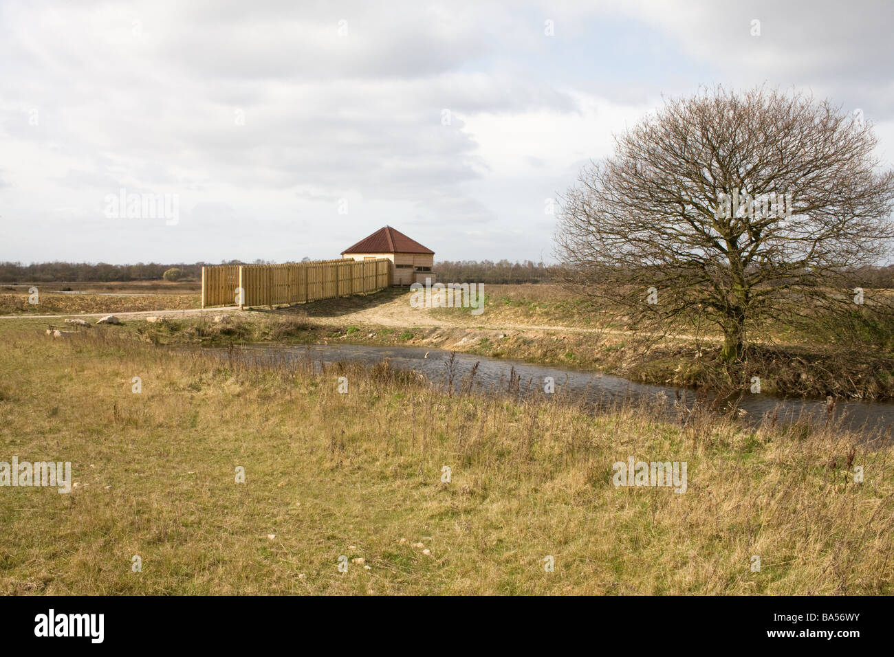 Octagonal Hide on Huxter Well at Potteric Carr Nature Reserve Stock ...