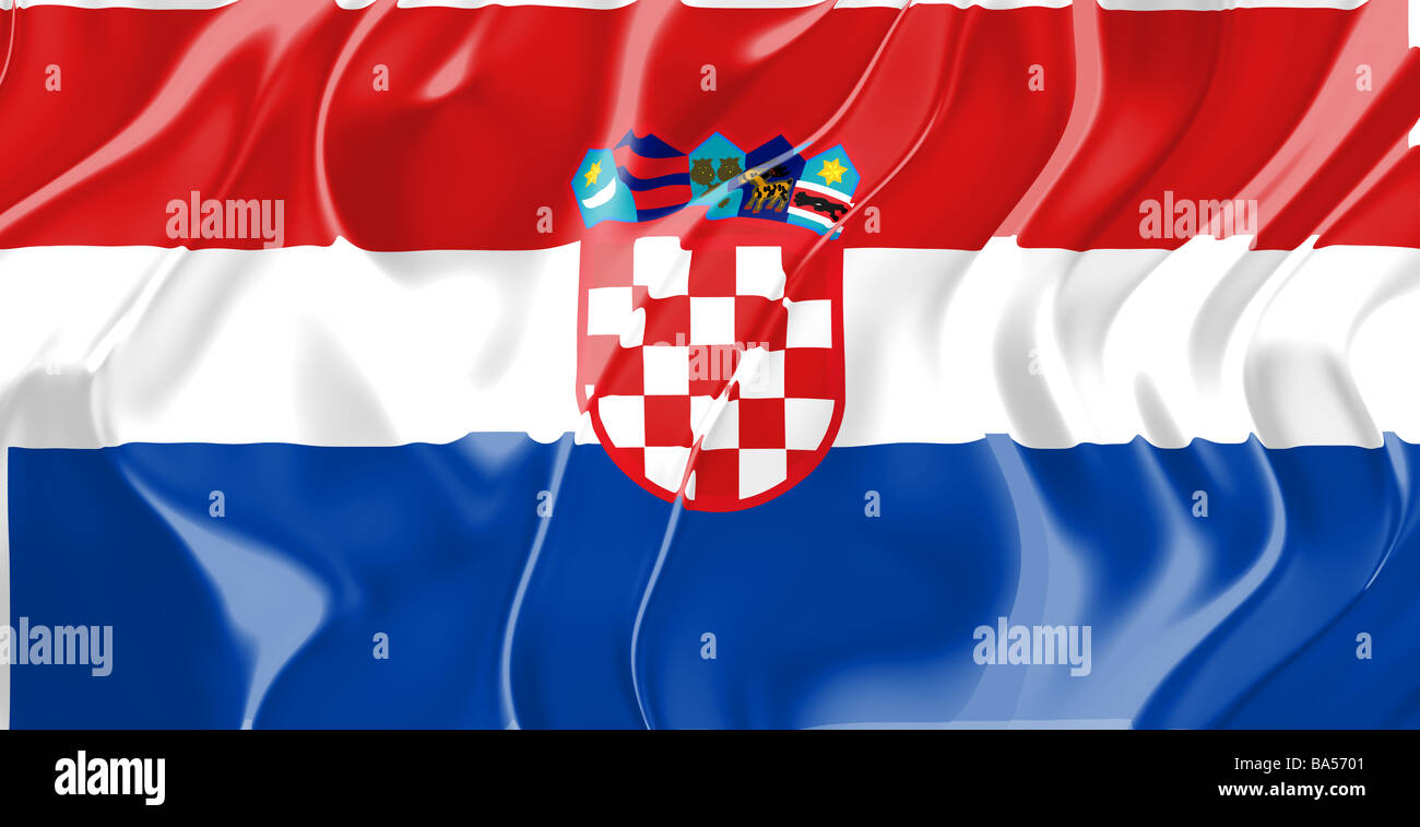 Flag of Croatia national country symbol illustration Stock Photo - Alamy