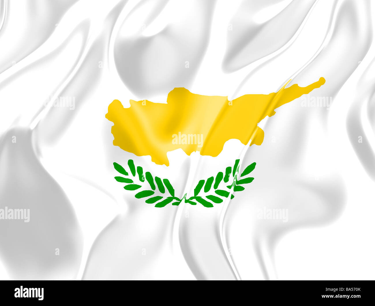 Flag of Cyprus national country symbol illustration Stock Photo - Alamy