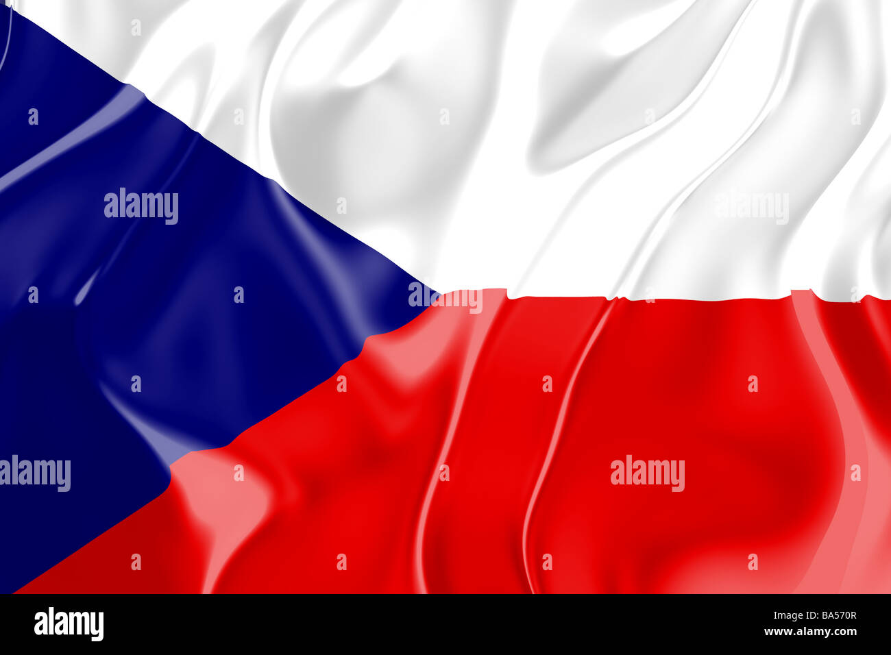 Flag of Czech Republic national country symbol illustration Stock Photo ...