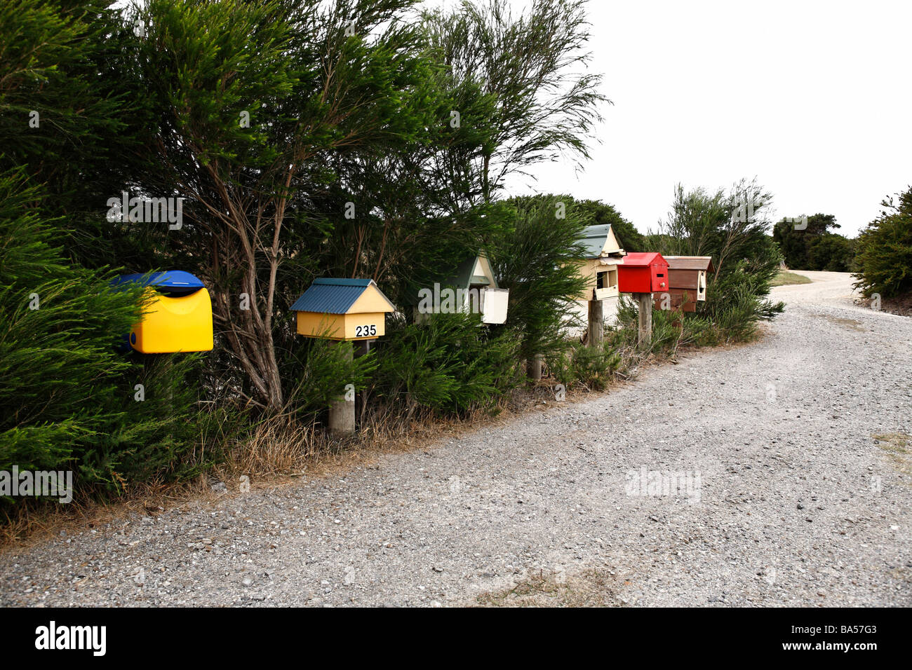Rural letter boxes hi-res stock photography and images - Alamy