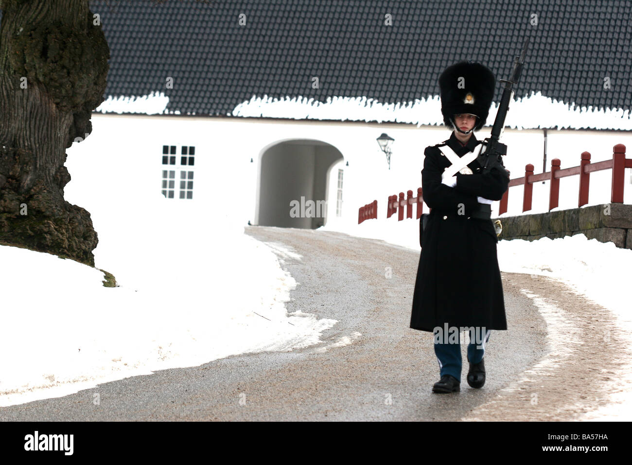 Royal guard ,fredensborg, denmark Stock Photo - Alamy