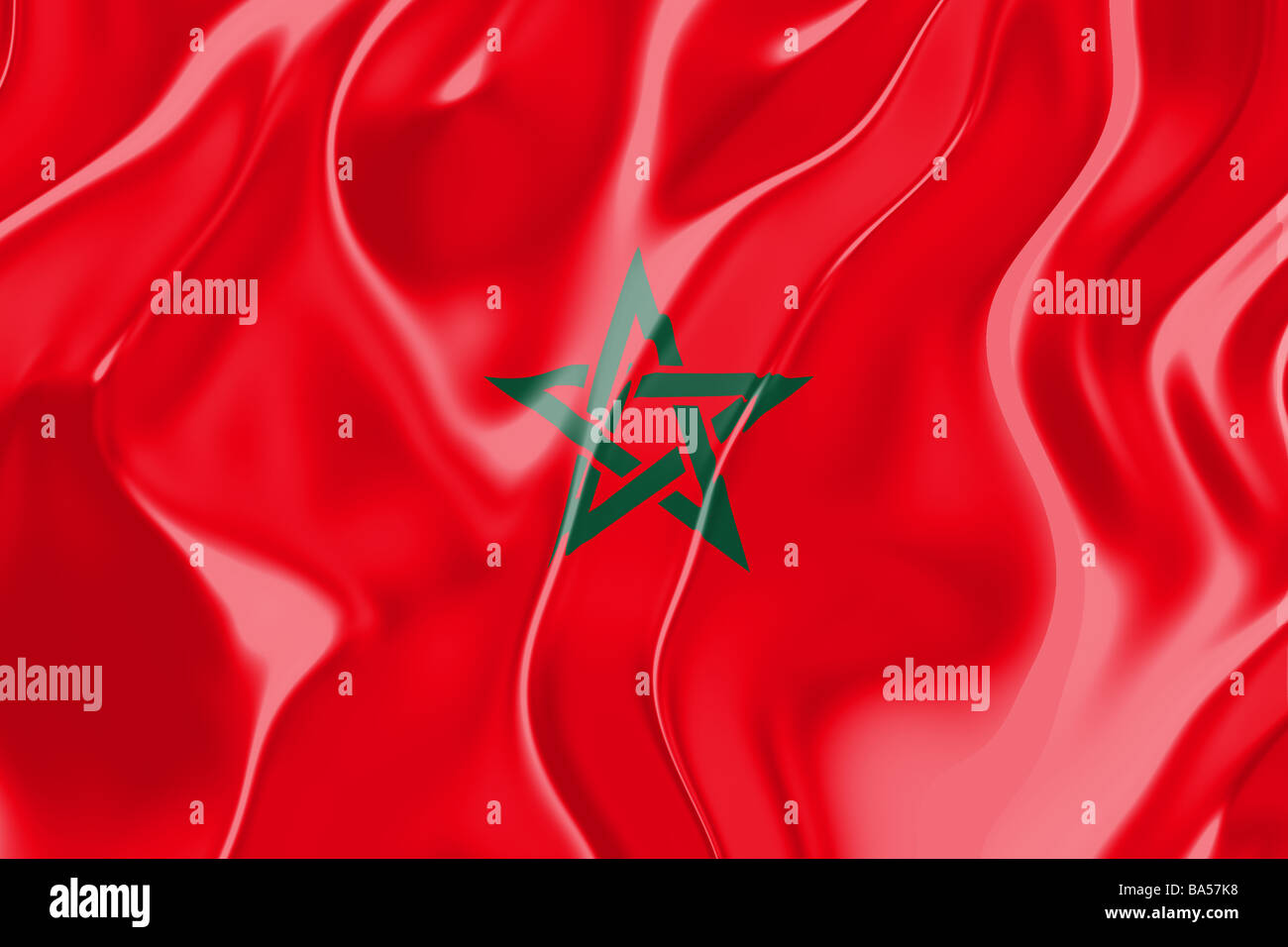 Flag of Morrocco national country symbol illustration Stock Photo - Alamy