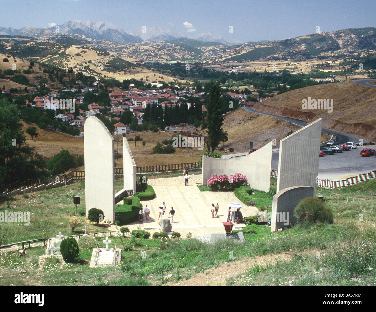 KALAVRYTA MEMORIAL IN GREECE Stock Photo - Alamy