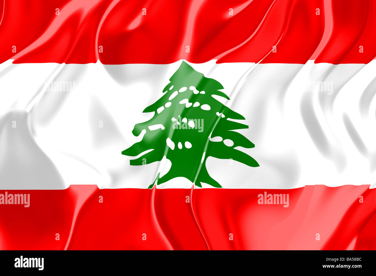 Flag of Lebanon national country symbol illustration Stock Photo - Alamy