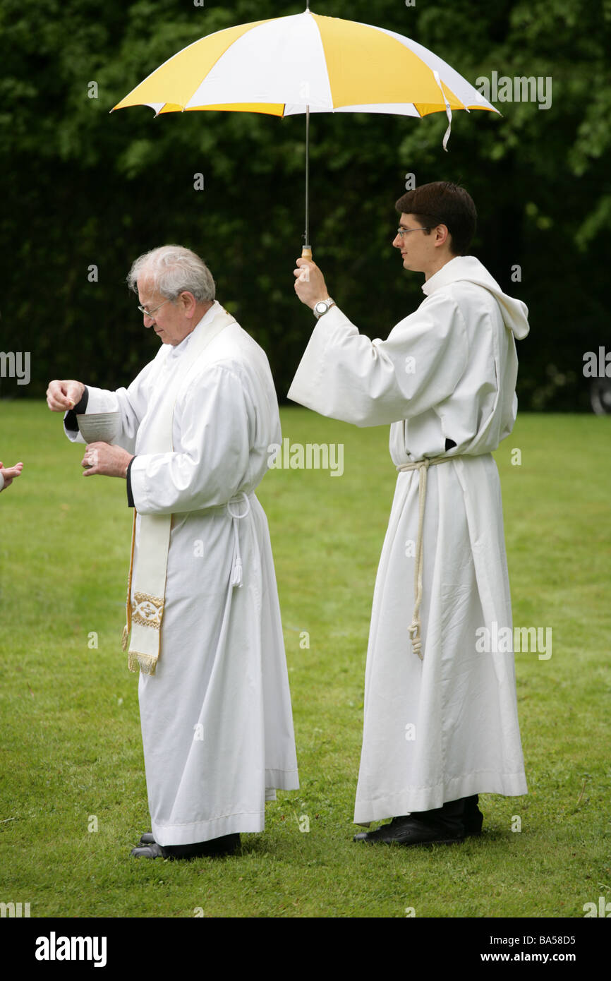 Religious (catholic) ceremony in Denmark Stock Photo - Alamy