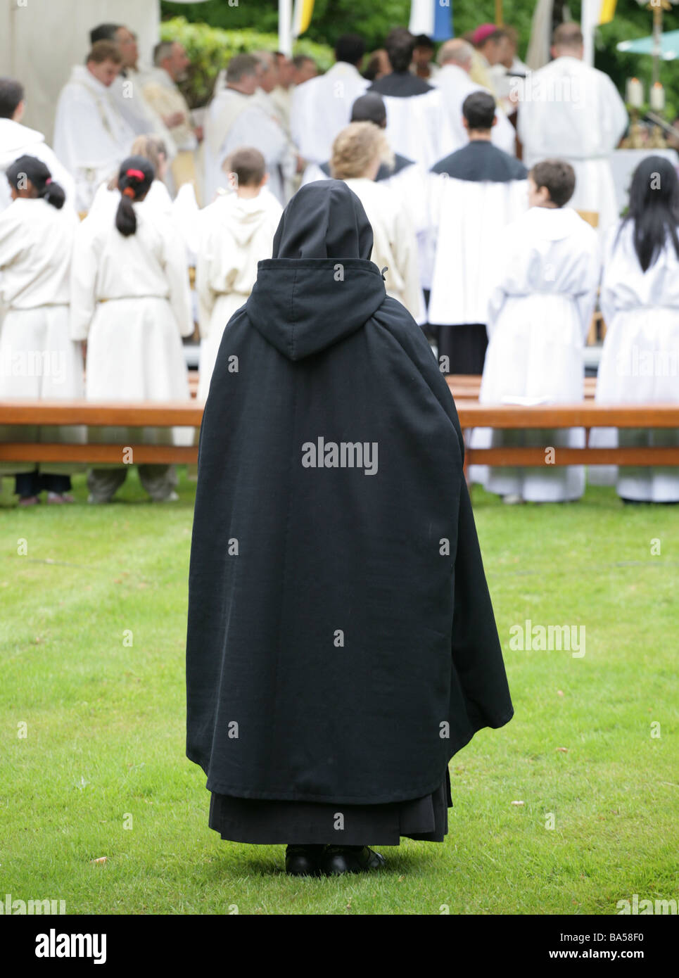 Religious (catholic) ceremony in Denmark Stock Photo - Alamy