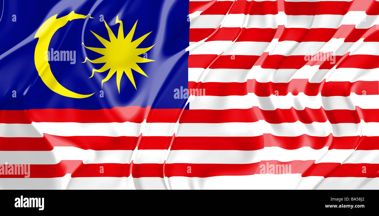 Flag of Malaysia national country symbol illustration Stock Photo - Alamy