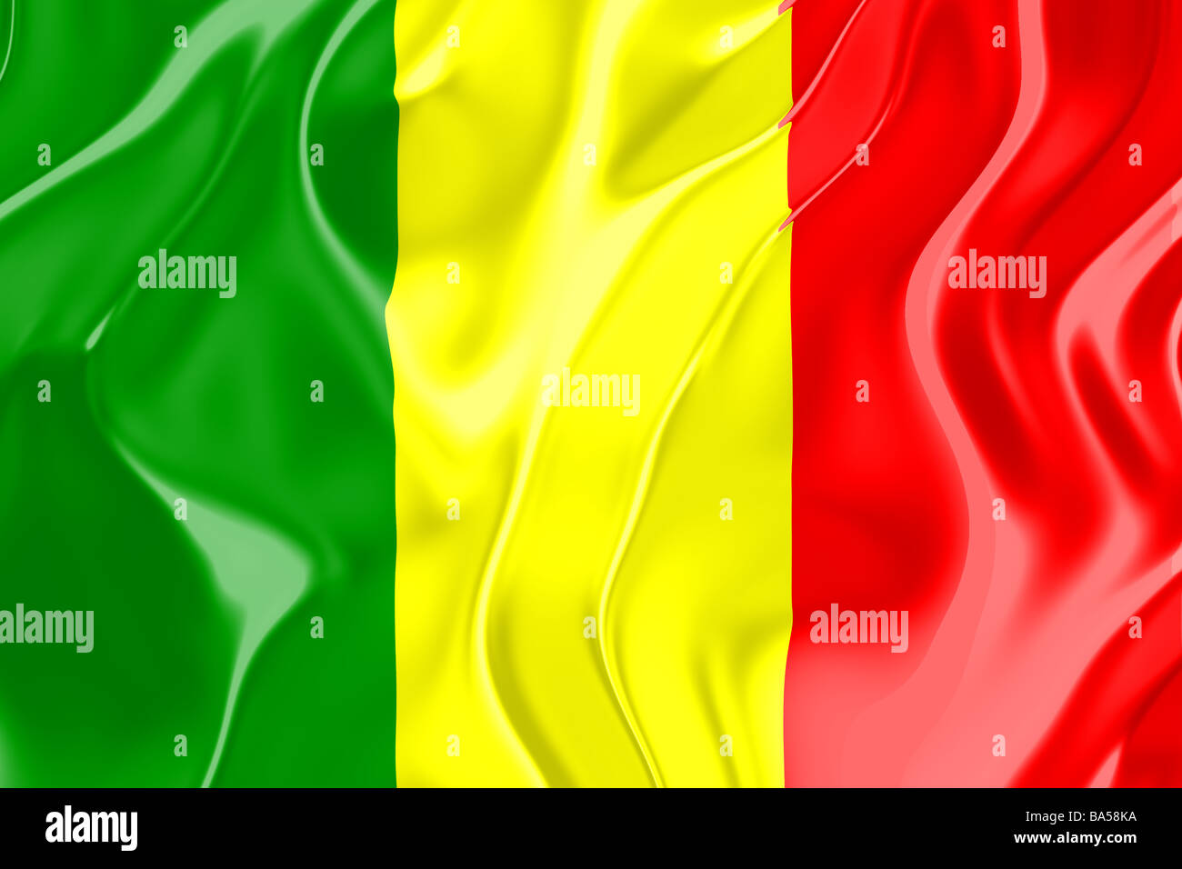 Flag of Mali national country symbol illustration Stock Photo - Alamy