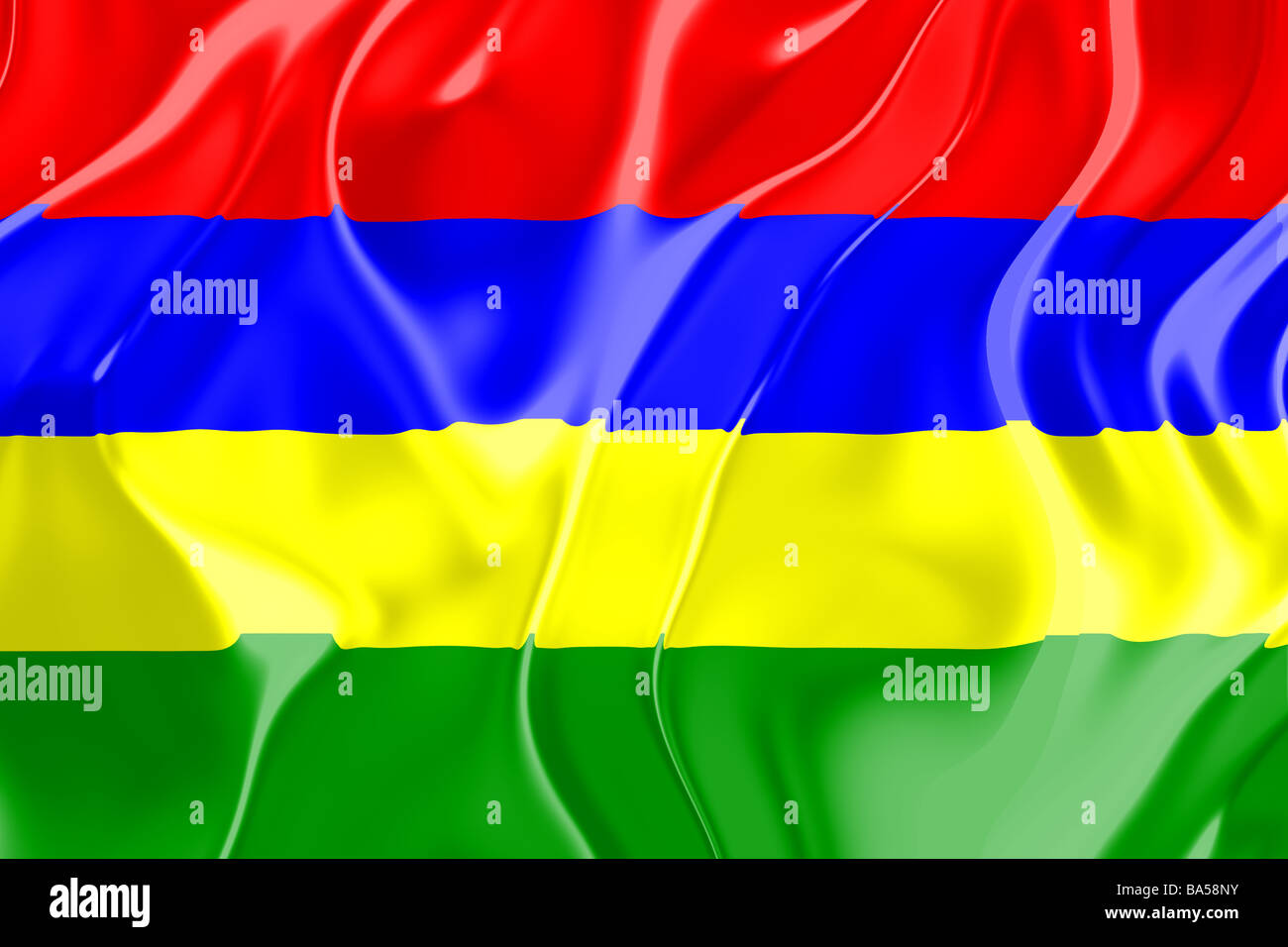 Flag of Mauritius national country symbol illustration Stock Photo - Alamy