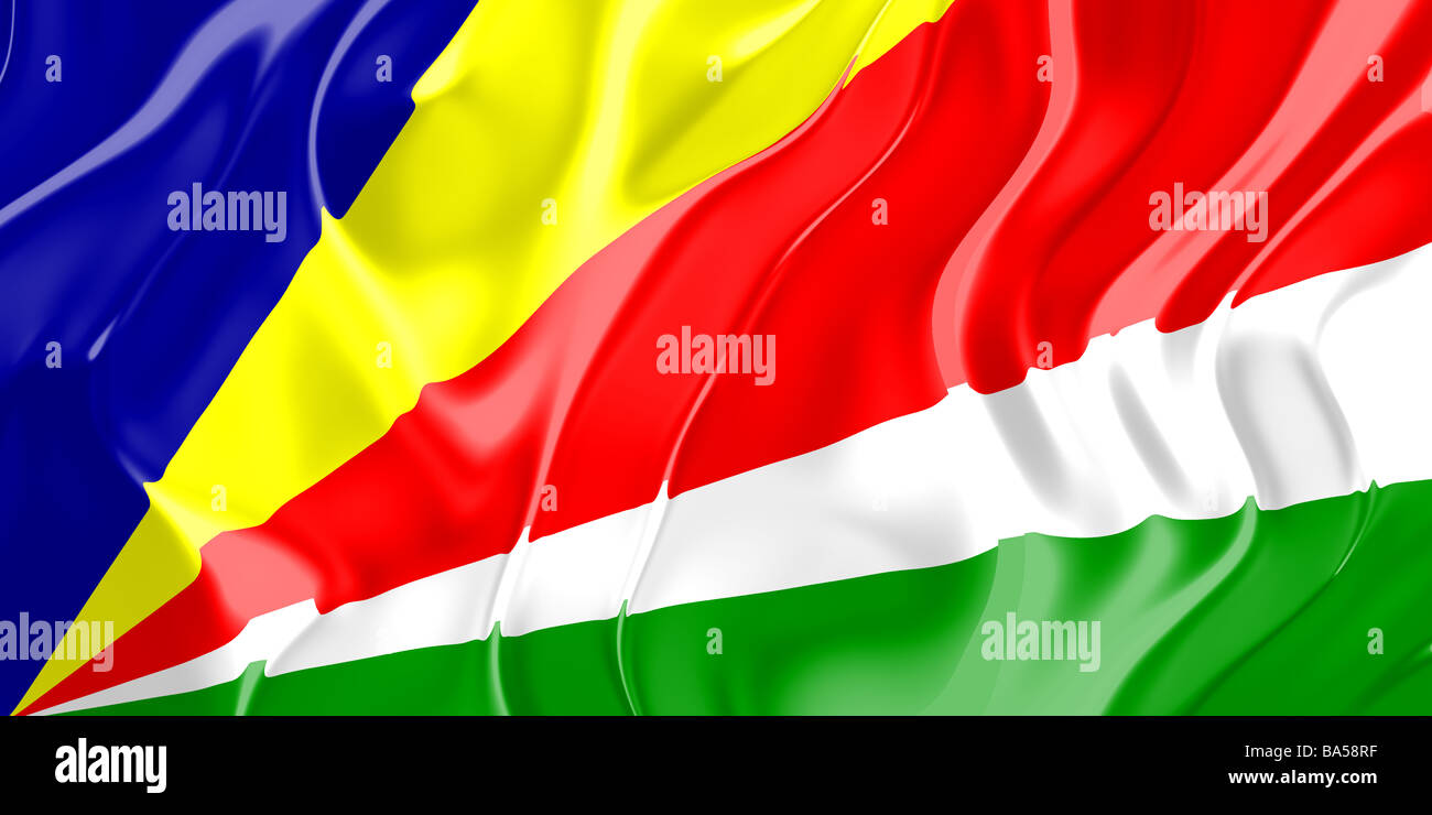 Flag of Seychelles national country symbol illustration Stock Photo - Alamy