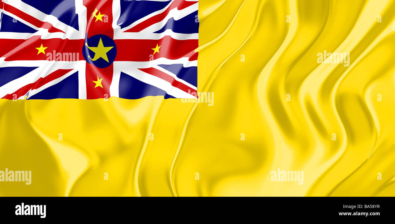 Flag of Niue national country symbol illustration Stock Photo - Alamy
