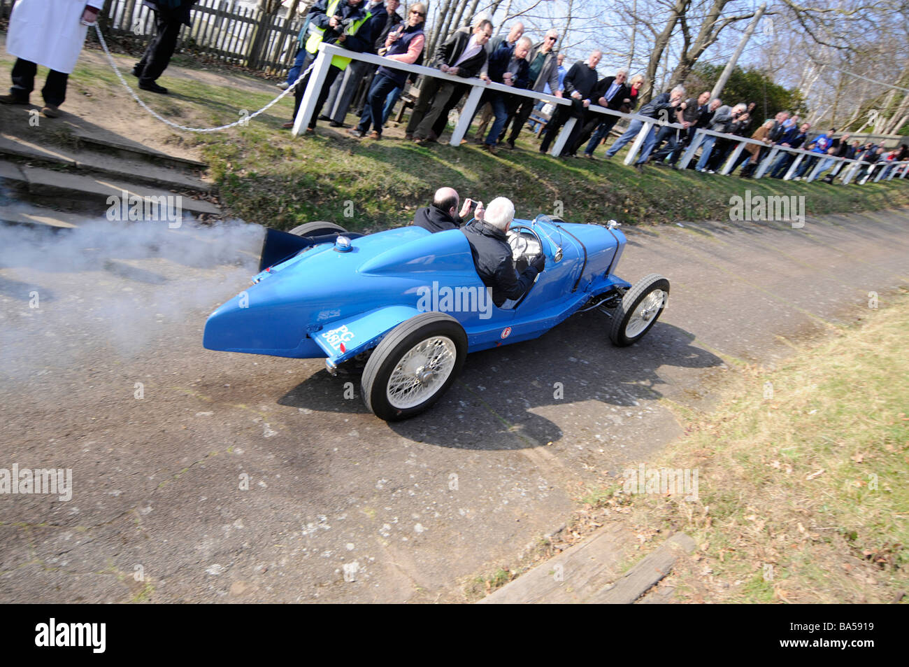 Brooklands Test Hill Centenary event 22 03 2009 Cuthbert Special Riley ...