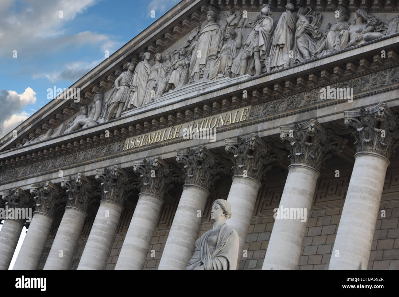 Assemblee nationale, the french parliament in Paris Stock Photo - Alamy