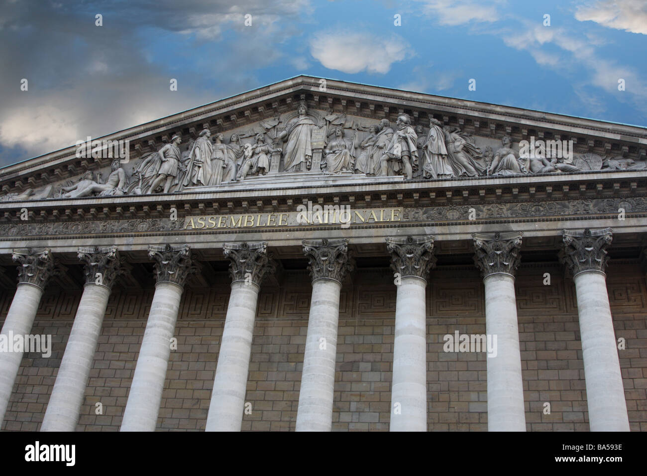 Assemblee nationale, the french parliament in Paris Stock Photo - Alamy