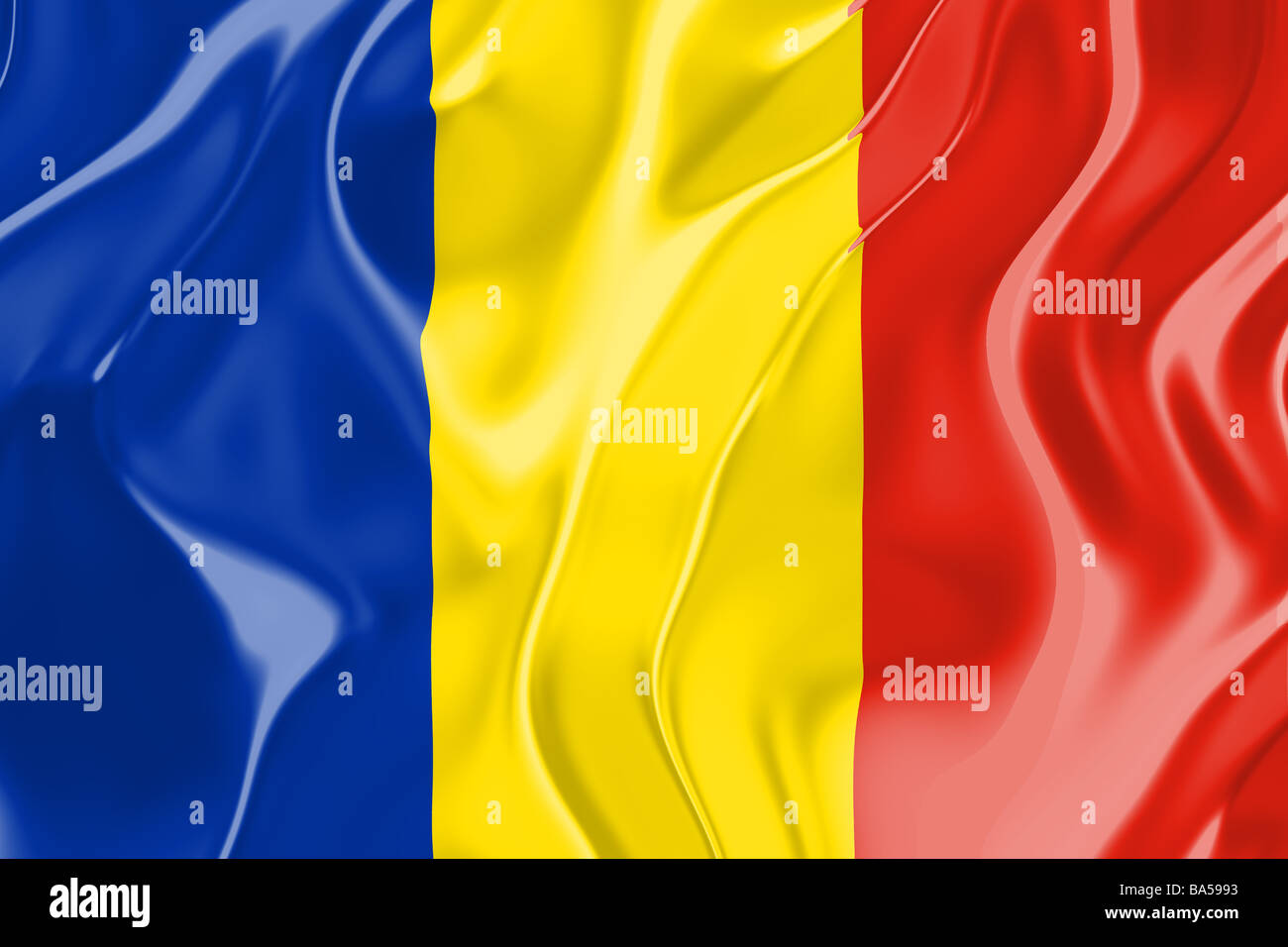 Flag of Romania national country symbol illustration Stock Photo - Alamy