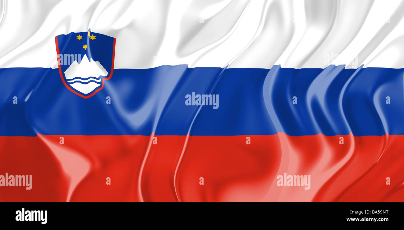 Flag of Slovenia national country symbol illustration Stock Photo - Alamy