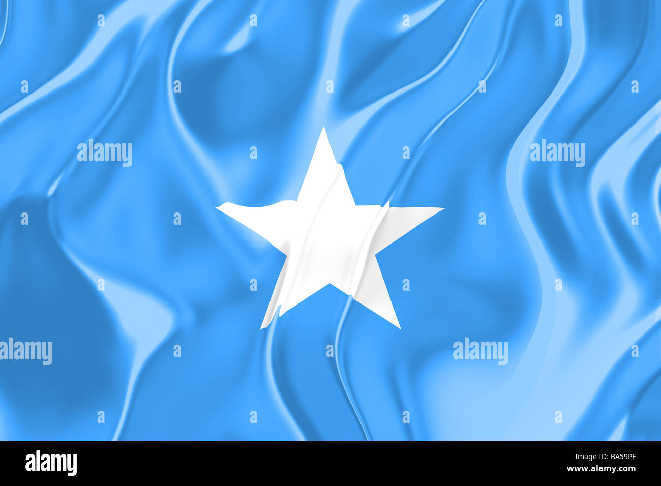 Flag of Somalia national country symbol illustration Stock Photo - Alamy