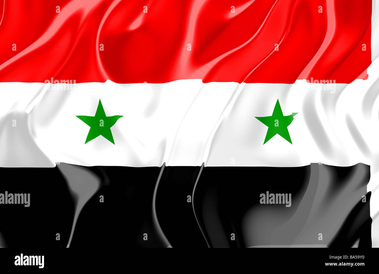 Flag of Syria national country symbol illustration Stock Photo - Alamy