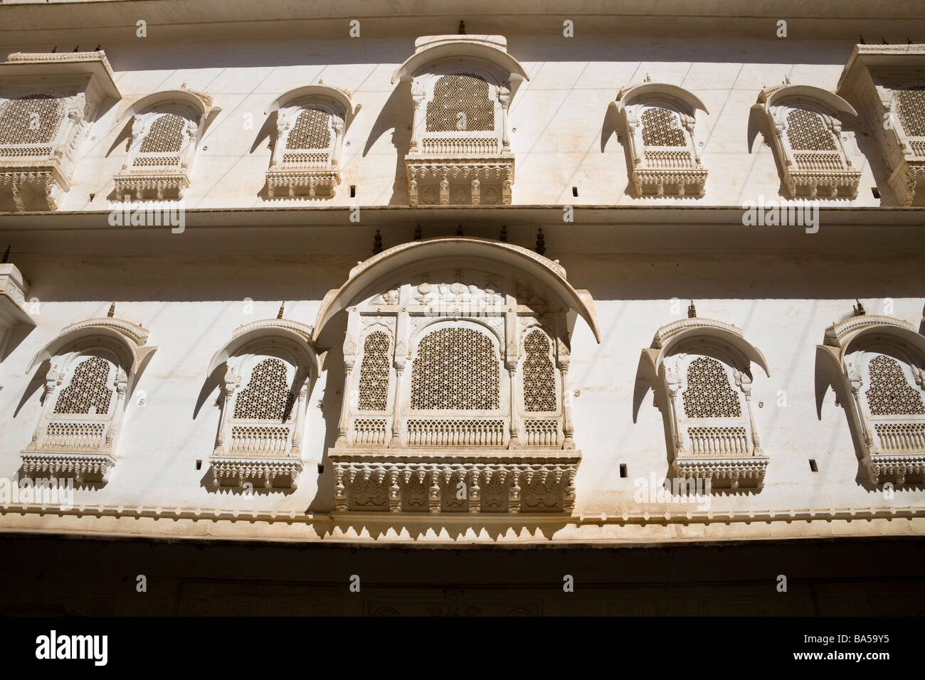 Badal Mahal, a palace in Junagarh Fort, Bikaner, Rajasthan, India Stock ...