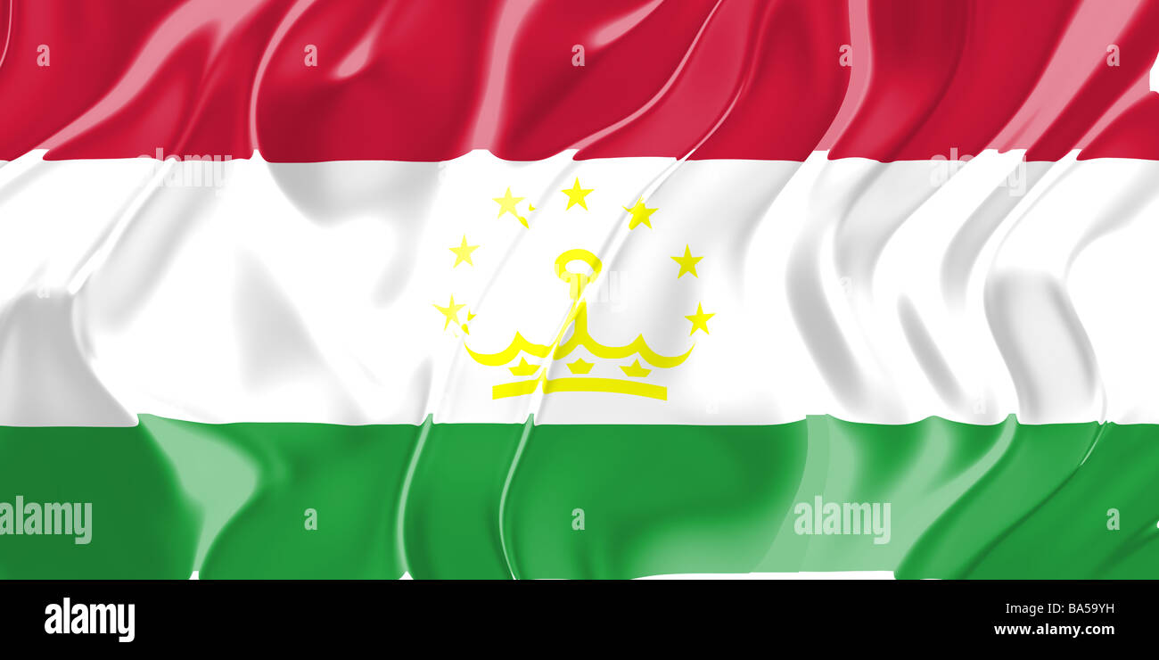 Flag of Tajikistan national country symbol illustration Stock Photo - Alamy