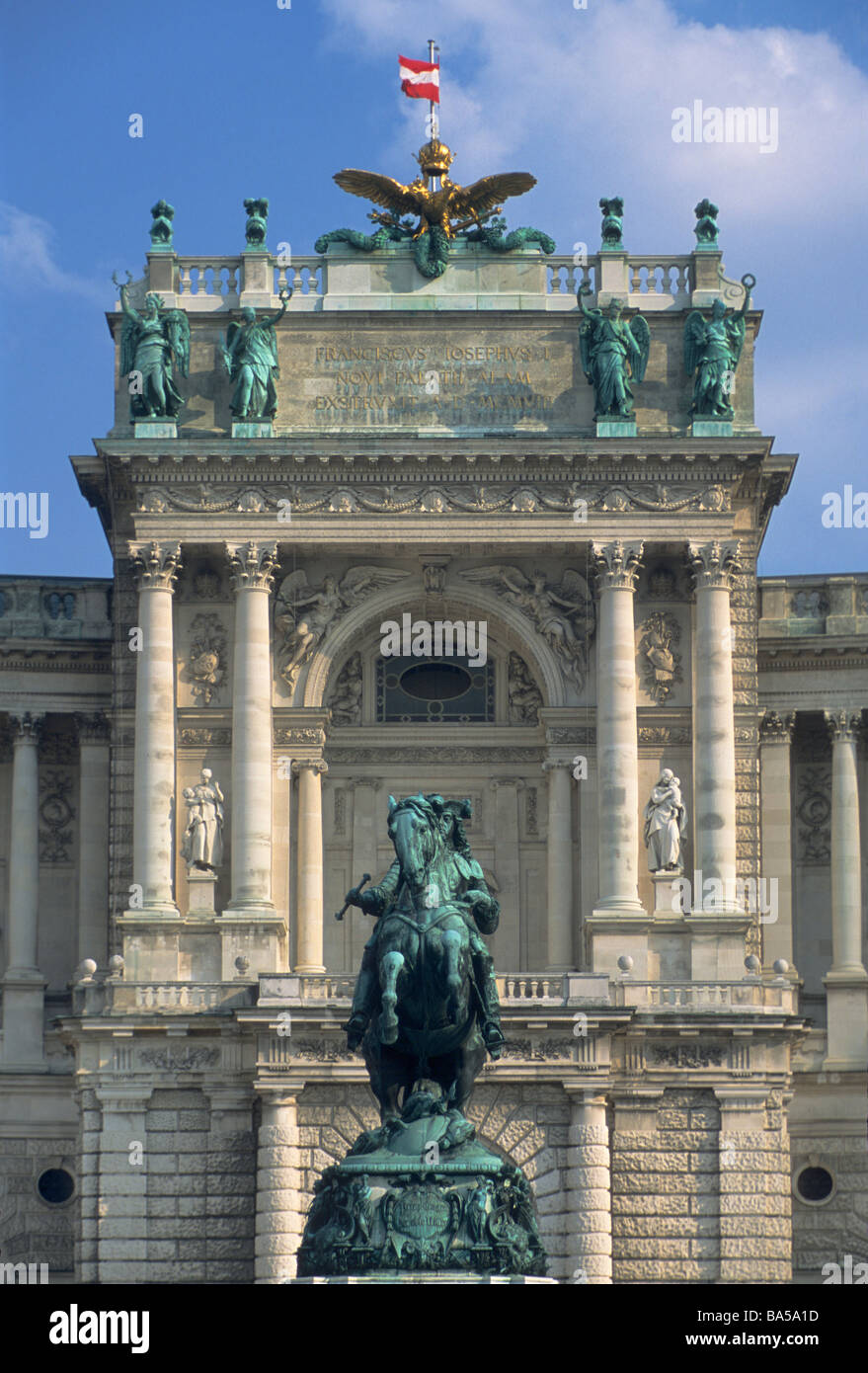 Prince Eugene statue at Neue Hofburg in Vienna Austria Stock Photo - Alamy