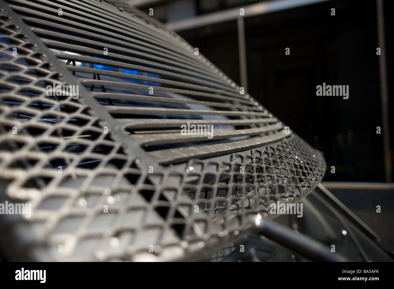 Police riot van windscreen guard Stock Photo - Alamy