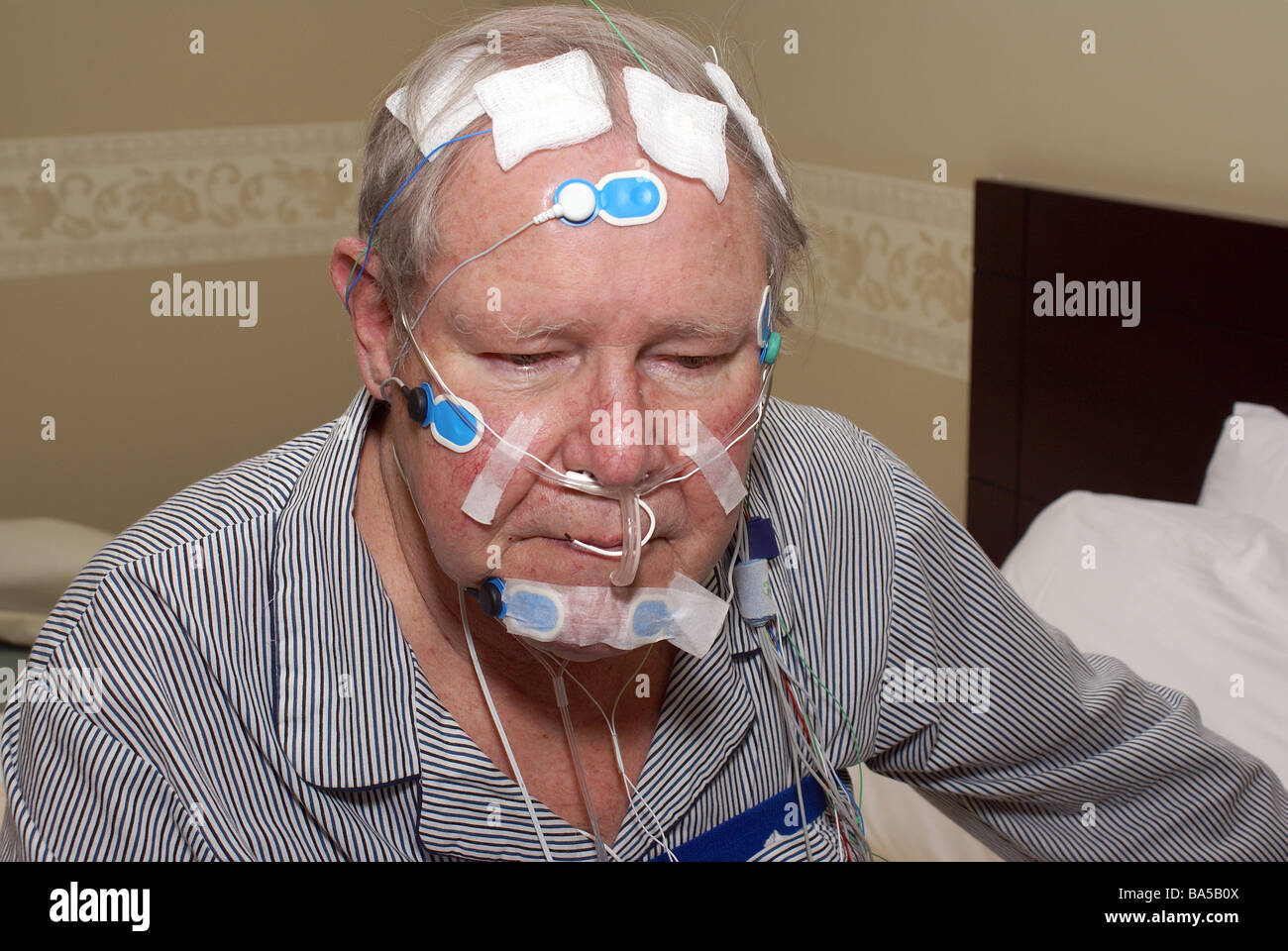 Test For Sleep Disorder Stock Photo - Alamy